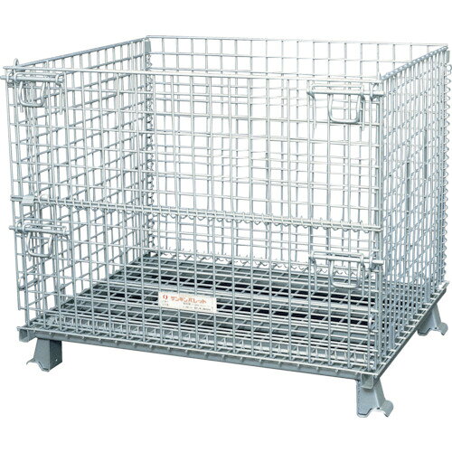 メッシュ構造で軽量ながら、強度に優れています。　※車上渡し商品となります。SCS-5。梱包・工具・作業用品 ＞ 省力機器 ＞ パレット ＞ 。●組み立て、折りたたみが簡単で、折りたたんでおけば、保管スペースを取りません。●フォークリフト作業...