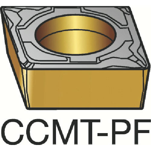 小物部品の外径および一般内径加工用サーメットチップ。CCMT 06 02 02-PF-5015。梱包・工具・作業用品 ＞ 切削工具 ＞ 切削工具 ＞ TA式旋削工具。●勝手：勝手なし。●勝手：勝手なし。●チップサイズ：06。●iC：6.35...