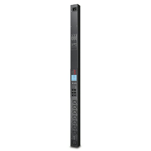 ZeroU設計でラック背面に設置可能な、100/200V・16A対応のスイッチドラックPDU。●7口のC13および1口のC19出力を備え、コンセント単位のリモート制御とリアルタイム監視に対応した高機能モデルです。●APC Switchedラ...