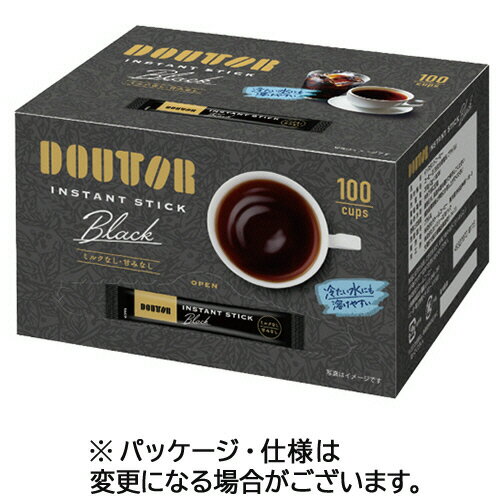 【スティック】ドトールのインスタントスティックコーヒー。21011。食品・飲料 ＞ コーヒー ＞ インスタントコーヒー ＞ スティックタイプ。●ブラック、100本入。