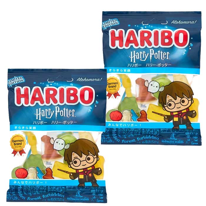 HARIBOから、「ハリー・ポッター」のグミが登場！ 作中に登場するキャラクターやアイテムをかたどったデザインで、ファンにはたまらないアイテムです。 アップル、チェリー、キャラメル、レモンソルベ、コーラ、わたあめの6種類のフレーバーをミック...