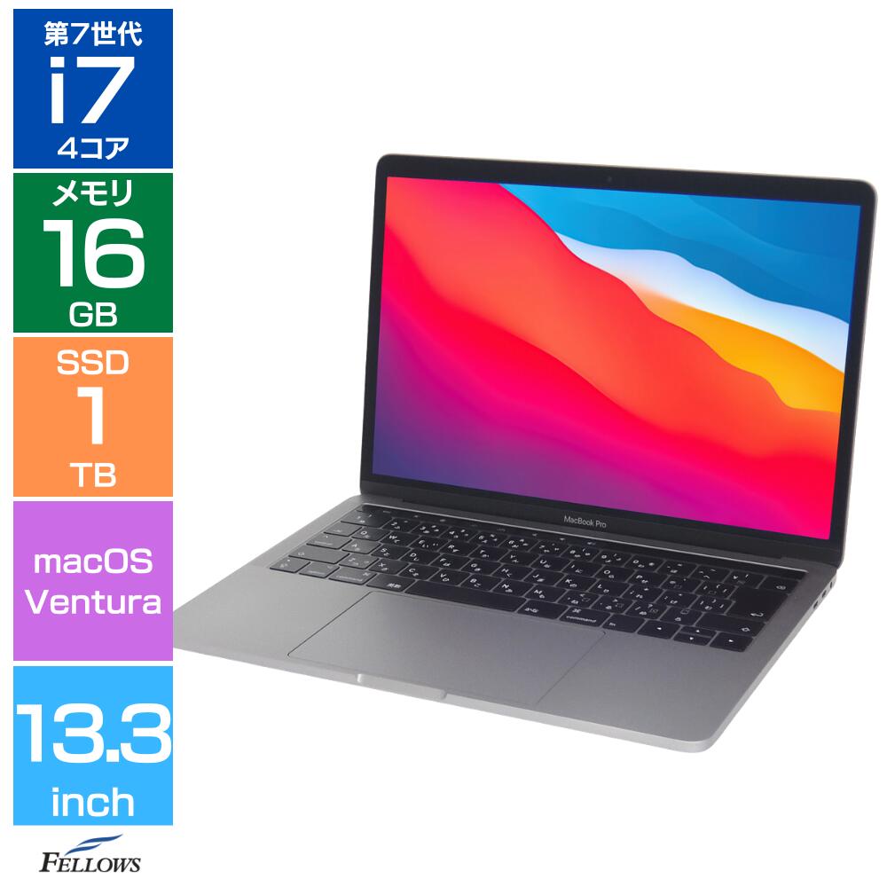 店長からのコメント 洗練されたデザインとハイスペックな処理能力を兼ね備えた、13インチMacBook Pro（Mid-2017モデル）です。 高性能なIntel Core i7 3.5GHzプロセッサーに大容量16GBメモリ、写真や動画をた...