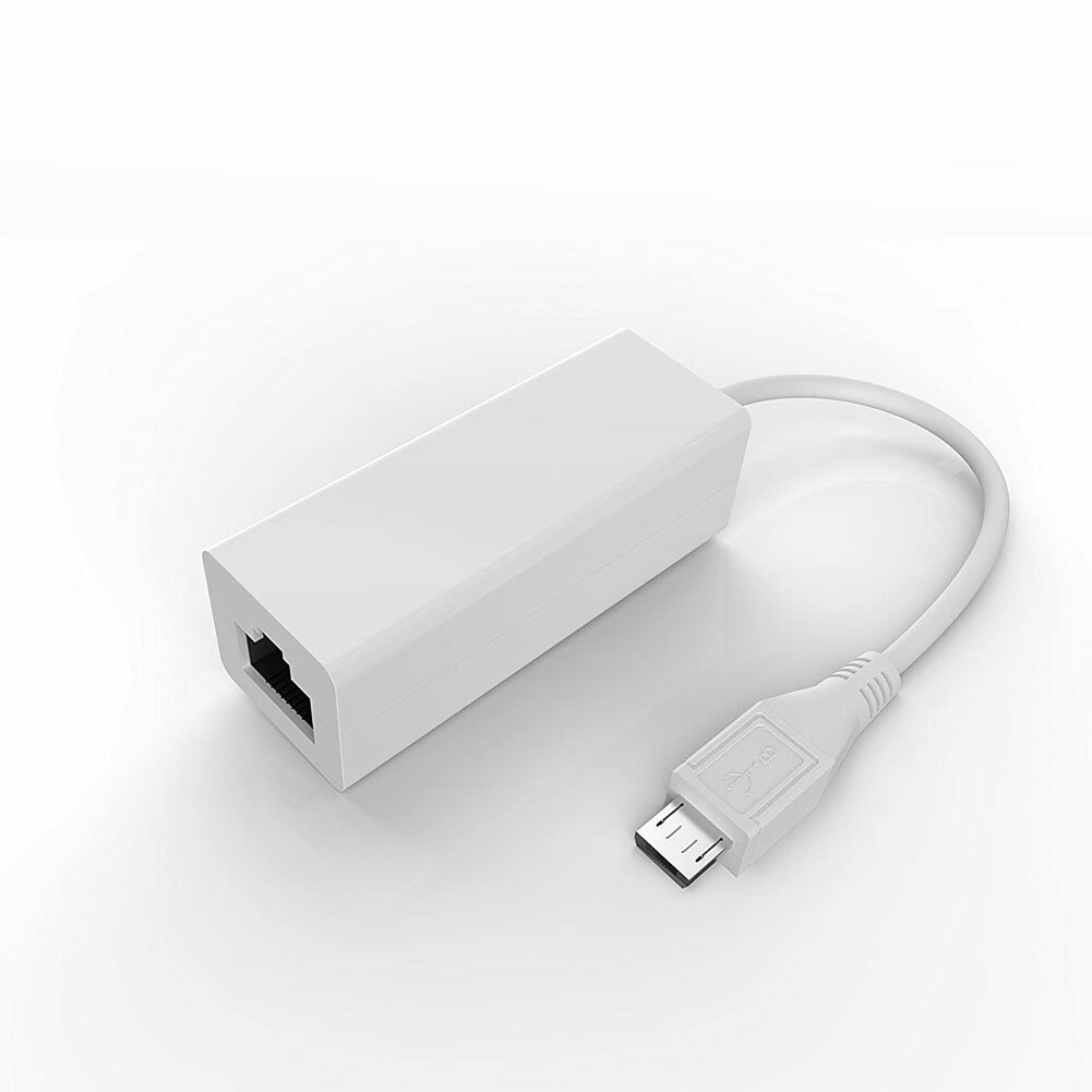 android タブレットPC Micro USB→有線LAN 変換アダプタ 。※こちらの商品はandroid 5PIN用です、android 11PINは使用できません！！LANポートのないタブレットPCも有線LAN環境へ：LANポートの...