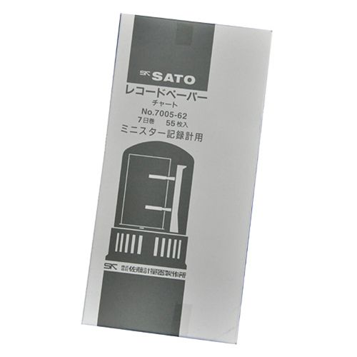 【画像はイメージです】発送日が表示納期を超える場合は、別途ご相談いたします。★数量・大口割引も受付中！お問い合わせください。TEL：045-243-0716 ■シグマミニスター温湿度記録計用記録紙 7005-62の特長 No.7005-00...