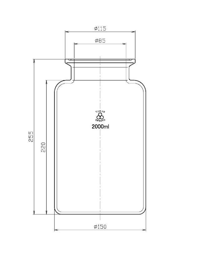 【画像はイメージです】発送日が配送予定の納期を超える場合は、別途ご相談いたします。★数量・大口割引も受付中！お問い合わせください。TEL：045-243-0716 ■セパラブルフラスコ 筒型 溝付の特長 ●フランジにOリング用溝付きで、Oリ...