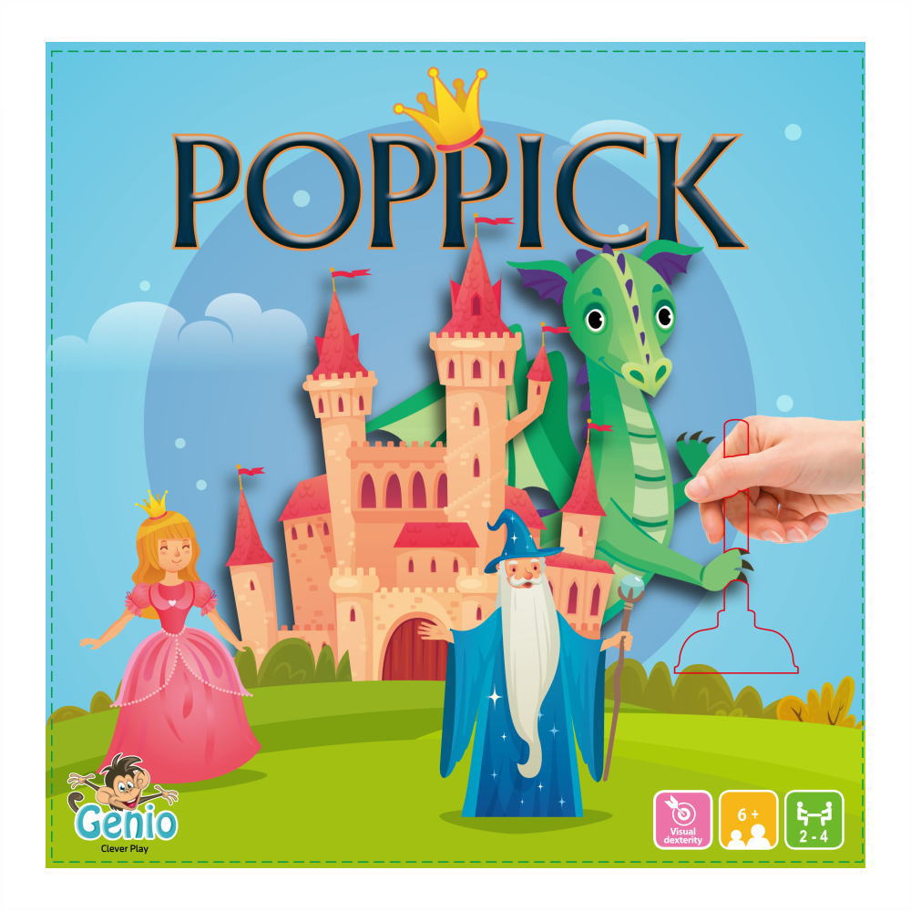 ポピック ドランゴンに捕らわれたお姫様を助け出そう！ 助け出すために、サイコロの示す色のドラゴンをポンプで 素早く押さえつけます。 この動作を「ポピックする」と言います。 みんなでポビックして、捕らえたドラゴンを裏がえしましょう。 裏面から...