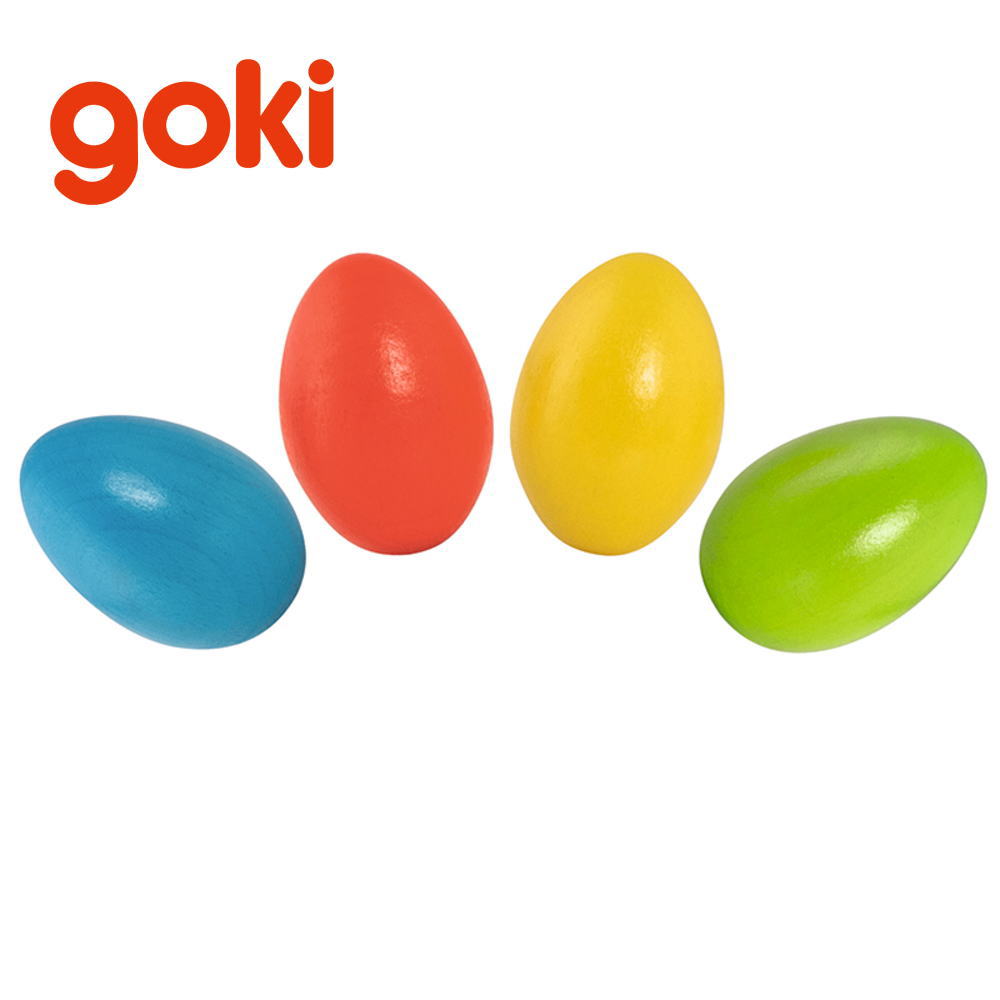 エッグシェーカー GK0102 小さなサイズのシェーカーです。 幼児の手でも持ちやすく振るとシャカシャカ音が鳴ります。 約4×6cm×6個 注：1セット6個入りでの販売です。色の指定はできません。 また音は全て同じです。