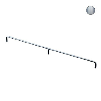 商品名 コロビ止 GPP-TYPE 580mm 品番 GPP-580C 材質 スチール製 サイズ 幅 ： 580mm　P（芯々287mm）　※中間脚あり 径 ： 6mm 高さ ： 30mm 表面 クロームメッキ 付属品 中間脚が1本付属して...