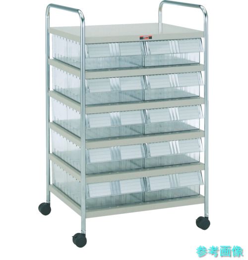 メーカー：トラスコ中山(株) 在庫状況：仕入先取寄せ品 納期：お支払い確認後、8〜10営業日以内出荷予定（欠品時は早急にご連絡いたします。） 商品特長：●支柱パイプと棚板が2点で接することで、前後の揺れを防いでいます。●引出しには割れにくい...