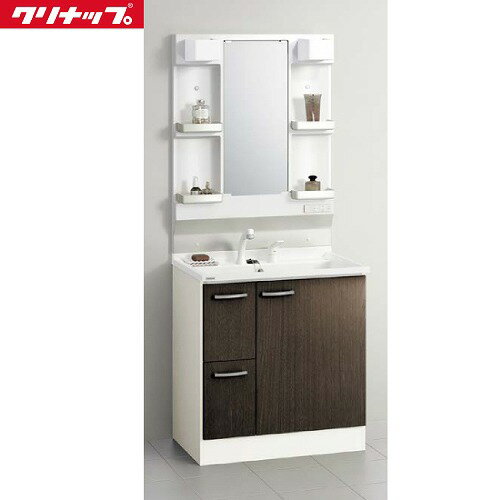 サイズ(mm)間口750/奥行500/高さ1850扉カラーダークウッド水栓シャワー付シングルレバー水栓ミラーミラーキャビネット(1面鏡/LED/くもり止めヒーター付) 品番:M-H751GAEHキャビネット引出しタイプ 品番:BGAL752...