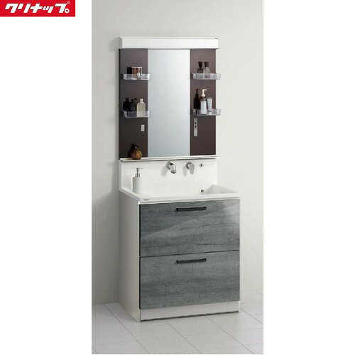 サイズ(mm)間口750/奥行575/高さ1950扉カラールーチェウッドダーク水栓壁出し水栓ミラーミラーキャビネット(ステンレス1面鏡/LED) カラー:パールブラック 品番:M-751SRKCキャビネット洗面化粧台オールスライドタイプ 品...