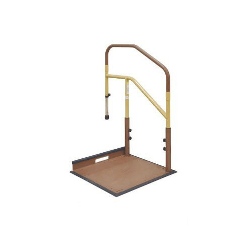 商品説明たよレールdan 省スペースタイプ 福祉用具 集合住宅や都心の戸建て住宅など玄関のスペースが狭い場所に最適です。 省スペースタイプはたよレールdanより、前後に-50mm・左右に-100mmコンパクトに。 上がりかまちの昇降をあんぜ...