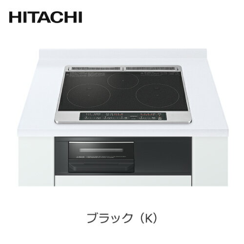 タイプ3口IH　鉄・ステンレス対応型番HT-N6KT(K)　ブラックトッププレート幅60cm付属品受皿・焼網(フッ素コート)調理機能【IH】適温調理、調理モード、煮込み 【グリル 焼網】魚焼き 【グリル ラク旨オーブン】ーその他特長フラット...