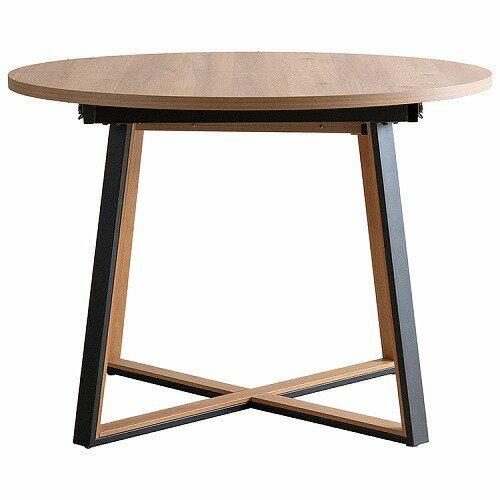 商品説明100cmのラウンド天板から135cmのオーバル天板に変えられる伸長式ダイニングテーブル『Roano（ロアーノ） 』。 天板下に収納された折りたたみ式天板をセットするだけでラクラク伸縮。お子様の成長や、来客に応じて多目的にお使いいた...