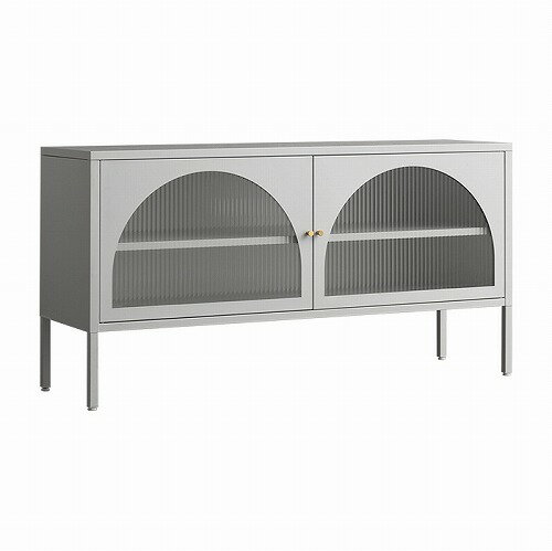 商品説明クラシカルなアーチとモダンな直線を融合させた、タイムレスな美しさ。 見せる収納を楽しむテレビラック『Muun（ムーン）』。 3段階で調整できる可動棚で、収納物に合わせた収納が可能。 光を透過するガラス扉が飾る物を引き立て、軽やかな抜...