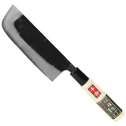 商品説明抜群の切れ味の収穫包丁です。 【用途】 収穫包丁。 【機能】 ●レタスやキャベツ・白菜の収穫に最適です。 ●先端の刃で野菜の株元を突き切るようにして使用します。 【仕様】 ●刃部：鋼付。 ●刃長：約155mm。 ●鋼白紙2号使用。 ...