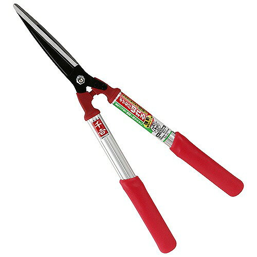 商品説明軽量で丈夫な楕円型柄の刈込鋏です。 【用途】 枝葉の剪定・整枝作業。 【機能】 ●横負荷に強い楕円形パイプで、持ちやすく頑丈です。 ●枝滑り防止のギザ刃付きで、枝を逃さずしっかり切断できます。 【仕様】 ●全長：約480mm。 ●刃...