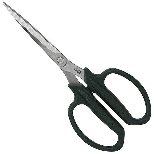 商品説明キャップ付きで保管収納に便利・多用途に使える万能タイプです。 【用途】 園芸鋏。 【機能】 ●ステンレス刃でサビにくく、お手入れが簡単です。 ●携帯・収納に便利なキャップ付です。 ●樹脂グリップで握りやすく扱いやすいです。 【仕様】...