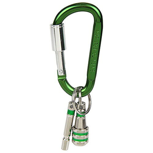 商品詳細先端工具およびキー等をまとめてホールドできるセットです。 【用途】 先端工具、キー等の落下防止。 【機能】 ●ネジ式ロック付カラビナ小を採用しているので、不意の脱落防止はもちろん、取付ける場所も選びません。 ●スライド脱着で取替が簡...