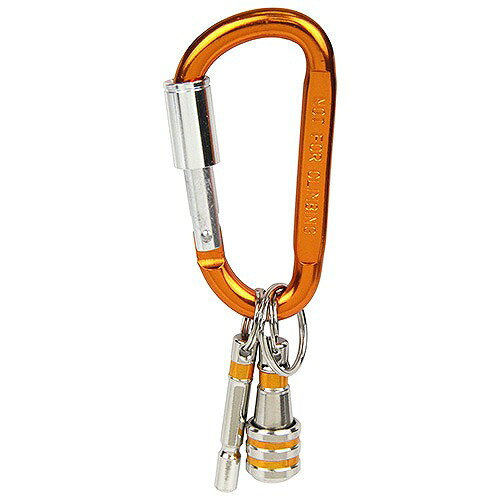 商品詳細先端工具およびキー等をまとめてホールドできるセットです。 【用途】 先端工具、キー等の落下防止。 【機能】 ●ネジ式ロック付カラビナ小を採用しているので、不意の脱落防止はもちろん、取付ける場所も選びません。 ●スライド脱着で取替が簡...