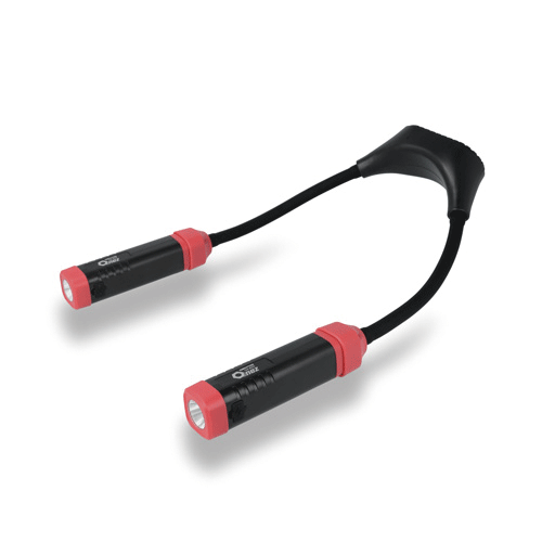 メーカー希望小売価格はメーカーカタログに基づいて掲載しています 首に掛けて使える充電式LEDライト 単品でフラッシュライトとして使用可能 マグネット付きフレキシブル首掛けアーム OZ-R2Xの特徴 ○USB充電式 ○フラッシュライト×2個搭...