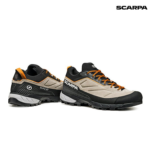 岩場の移動はもちろん、ハイキングまで一足でこなせる汎用性の高さが特徴のアプローチシューズ。 人間工学に基づいた履きやすいラスト(足型)です。 アッパーはしなやかなレザーで仕上げ、外周をTPUで補強。 ビブラムメガグリップ製のアウトソールは先...