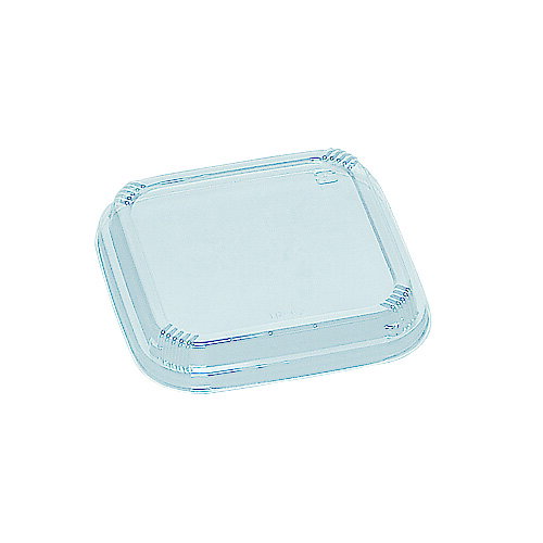 ■1枚あたり8.87円■福助工業弁当容器「TR-62H」専用の蓋です。■透明度が高く、防曇性のある外嵌合のフタです。 サイズ（外寸） 縦140×横140×高さ10mm 材質 OPS カラー 透明（防曇） 耐熱温度 80℃ 数量 900枚（5...