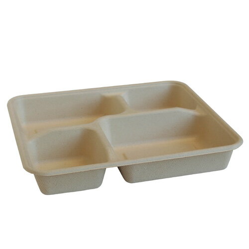 ■1枚あたり27.28円■和食、洋食、中華に対応する食品容器。■間に4つの仕切りのある便利な食品容器です。■バガスを使用した、自然の風合いと手触り感が特徴の紙容器です。■素材に厚みがあり、手に持つと安定感があります。■燃えるゴミとして処理で...