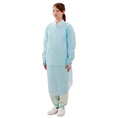 ■1枚あたり121円■腕までカバーするかっぽう着タイプのディスポエプロンです。ポリエチレン製で水分を通しませんので、作業衣等の汚れ防止や防水に役立ちます。■袖の穴に親指をかける「親指フック仕様」ですので、着用中に袖がずれ上がる心配がありませ...