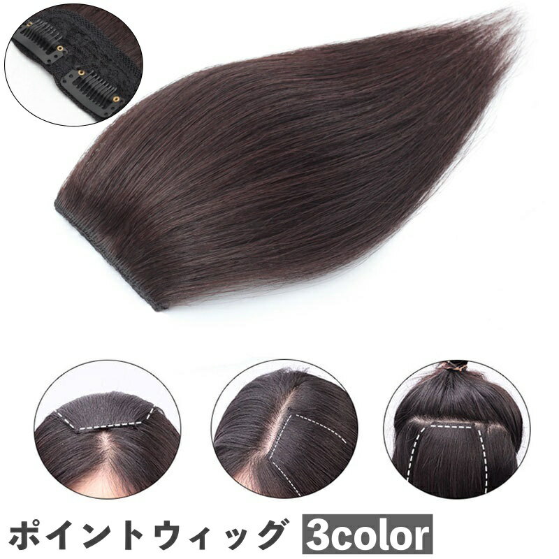 レディース用のウィッグです。いつものヘアスタイルにプラスするだけで、簡単にボリュームアップできます♪ペタンコ髪はもう嫌！年齢が上に見られる！という方におすすめ♪ふわっと簡単ボリュームアップ♪2つのぱっちん留めでとめるのでずれにくく安心♪【サ...