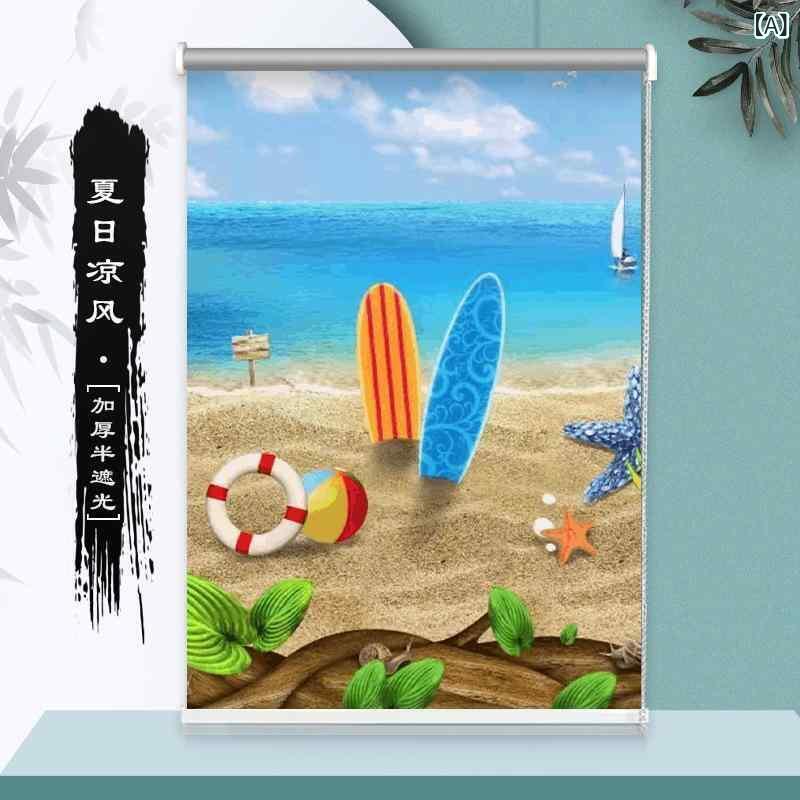 ・主な素材: ポリエステル綿混紡・カラー展開: 夏日凉风、鹿缘、海底世界、地中海景、和和美美、鹤舞江南、鸿运吉祥、幻——境、家和万事兴、金荷墨韵、清香袭人・サイズ展開: 幅0.5m×高さ2m、幅0.6m×高さ2m、幅0.8m×高さ2m、幅0...