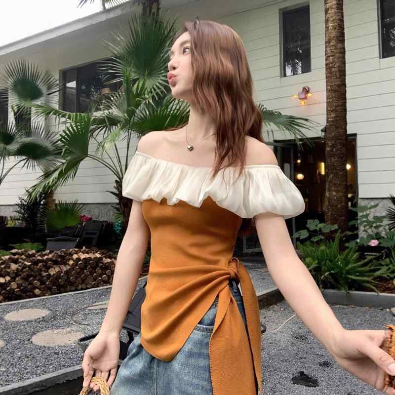 ・カテゴリ: Tシャツ・スタイル: 通勤風、快適カジュアル・主な素材: ポリエステル90%以上95%未満・柄: 配色・仕様: プルオーバー・袖丈: 半袖・製法: ニット・シルエット: スリムフィット・着丈: ミディアム丈(50cm超65cm...
