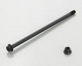 【品名】 中空アクスルシャフト 【品番】 498-1300100 【説明】 バネ下重量を軽減させる中空穴を空けた軽量アクスルシャフトです。 ○スチール製（クロモリ鋼）/ブラック仕上げ 適合：●下記の車両のリヤに適合 モンキー125 JB02...