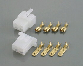 【品名】 250型 逆ロックタイプ 【仕様】 250型逆ロック/4極（オス/メス）/1SET 【特徴】 ●極数分の端子が入ったコネクターセット。 ●カプラーカラー:110型　ナチュラル　　250型/逆ロック　白 　※製造ロットの違いにより色...
