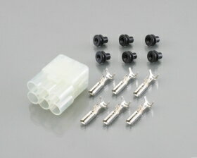 【品名】 HM防水タイプ 【仕様】 HM防水/6極（メス）/1SET 【特徴】 ●カプラー1個に極数分の端子が入った片側のみのコネクターセット。 ●極数分の黒色ワイヤーシール付属（防水タイプのみ） ●適合電線:AVまたはAVS 0.3〜1....