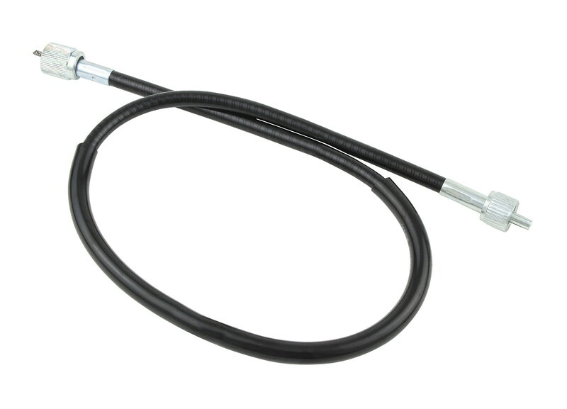 【品名】 スピードメーターケーブル　100mmロング 【品番】 200663-26 【特徴】 スタンダードなブラックカラーアウターチューブ仕様 スチール金具・ステンレスワイヤー ・ロングフロントフォーク仕様のカスタム車向け ◆100mmロン...