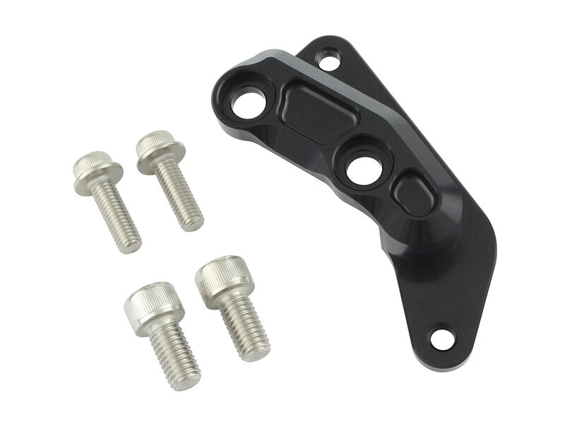 【品名】 フロントキャリパーサポート 【品番】 210055-06 【特徴】 ブレンボ(brembo)[4podsキャリパー40mmピッチ]又は、シフトアップ　ビレットキャリパー 4podsを NSR系純正フロントフォークに取り付けする為の...