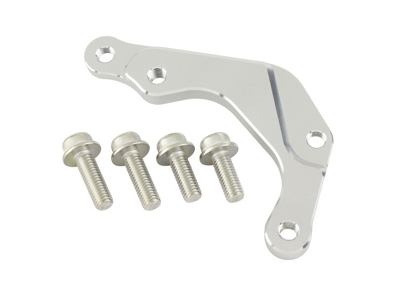 【品名】 フロントキャリパーサポート 【品番】 210056-03 【特徴】 ブレンボ(brembo)[2podsキャリパーラージΦ34mm]又はシフトアップ　ビレットキャリパー 2pods ラージを NSR系純正フロントフォークに取り付け...
