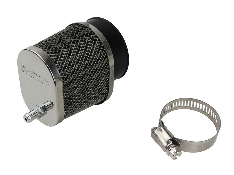 【品名】 ステンレスメッシュ パワーフィルター　PWK28[Φ50mm] 【品番】 212828 【特徴】 レース向けステンレスメッシュフィルターに特殊フィルターを追加したパワーフィルター仕様です。 ストリートユースでのホコリ等のキャブレタ...