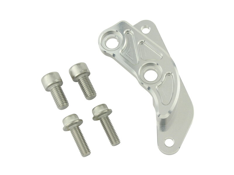 【品名】 フロントキャリパーサポート　ブレンボ　4podsキャリパー用 【品番】 260155-03 【特徴】 ブレンボ　4podsキャリパー用 ◆アルミ削り出し、アルマイト仕上げ ◆日本製 ※ブレーキパッドの加工が必要です 【仕様】 カラ...