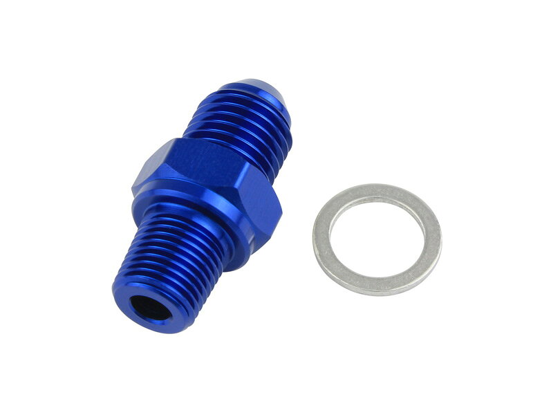 【品名】 ＃4 ホースアダプター(PT-1/8)　　　 【品番】 900010-01 【特徴】 オイルクーラーフィッティング ◆EARL’S＃4対応 ホースアダプター ◆PT-1/8　テーパー　M10-t1ガスケット1枚付属 ◆アルミ削り出...