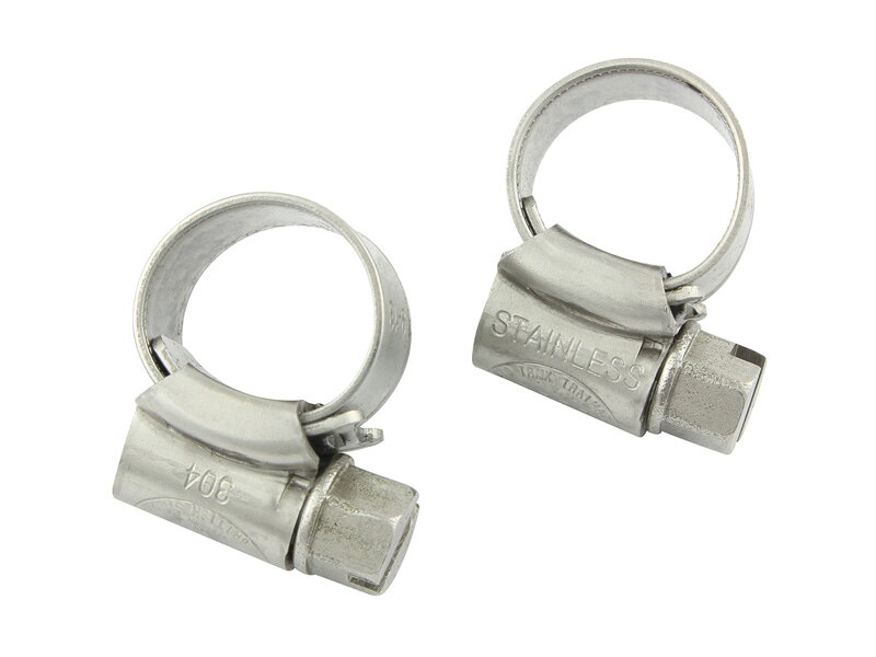 【品名】 ステンレスバンド　9-13mm対応 【品番】 950030-10 【特徴】 ◆ステンレス ◆9.5mm-12mm対応　 ◆M7/マイナスで調整 ◆2個入り オイルライン／キャッチタンクゴムホース　品番：　900041-1M / 9...
