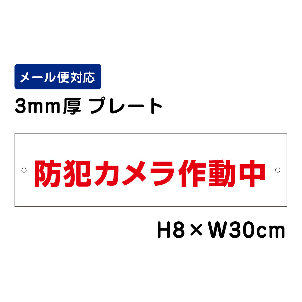 ■商品内容 サイズ：H8×W30cm 材　質：3ミリ白アルミ複合板使用（屋外対応　耐水性◎） 表示面：屋外用インクジェットシート+UVラミネート加工 取付用穴：左右に5mmの穴 ご希望があれば穴径・位置指定可能です。 カート内備考欄にご記入...
