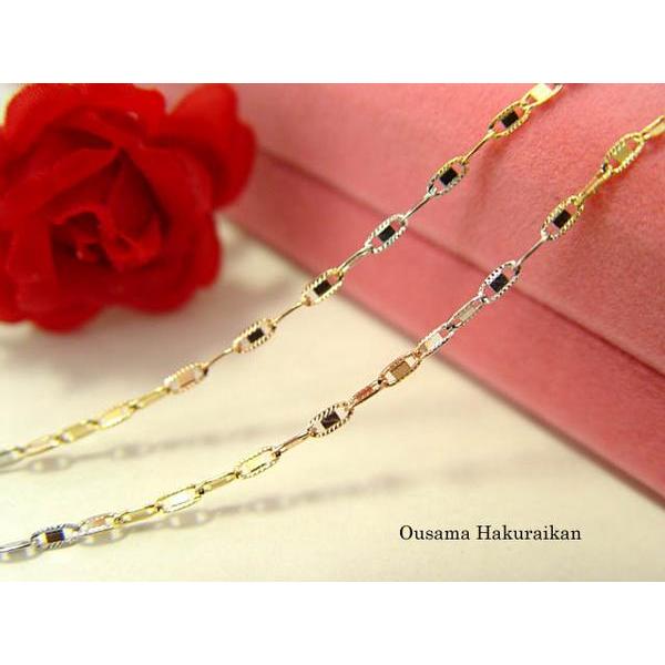 商品詳細素材K18 （ホワイト、イエロー、ピンクゴールド）サイズ長さ約38.7cm総重量2.6g専用ケース有★希少品。高級感のあるオシャレなネックレス★お求めやすいお値段で、プレゼント等にもピッタリです。★留め具の部分に、『ITALY』と『...