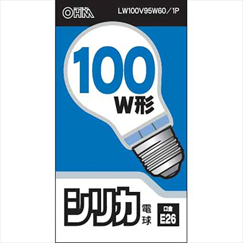 【 特 長 】 ● 白熱球 100W形シリカ ● 屋内専用(屋外使用禁止） 【 仕 様 】 ■ 口金：E26 ■ 屋内用 交流100V 50/60HZ共有 ■ 寸法：外径60mm 全長110mm ■ 質量：27.3g ■ 定格消費電力：95...