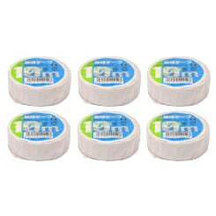 【 仕 様 】 ■ 電気絶縁用ポリ塩化ビニル粘着テープ ■ 鉛：75ppm以下　カドミウム：75ppm以下 ■ 厚さ：0.2mm ■ 幅：19mm ■ 長さ:10m ■ 色：ホワイト ■ 材質：PVC（ポリ塩化ビニール） ■ 6個セット ※...