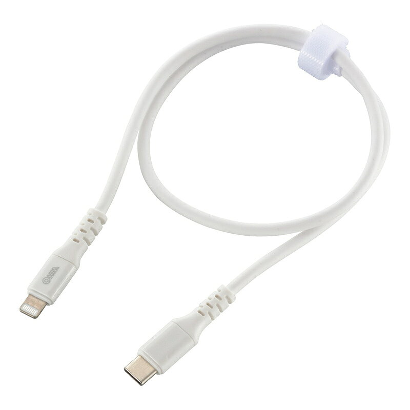 【 特 長 】 ● 高出力で高速充電、PD60W対応の屈曲に強く、やわらかな手触りのケーブル ● コンパクト設計・断線に強い ● オーム電機従来品より約2倍の耐久性 ● 最大480Mbps高速データ転送 ● 正規認証品（Made for i...