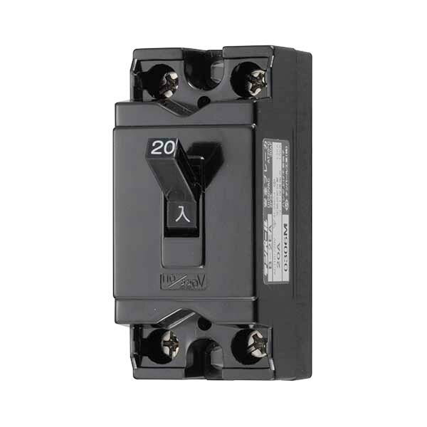 【 特 長 】 ● 設置用のビス2本付きです。 【 仕 様 】 ■ 適合電線：φ1.6〜φ2.6Cu（銅）／5.5mm2 ■ 端子仕様：ソルダレス端子（当座金付） ■ 極数：2P ■ 定格電圧：AC100/200V ■ 定格電流：20A ※...