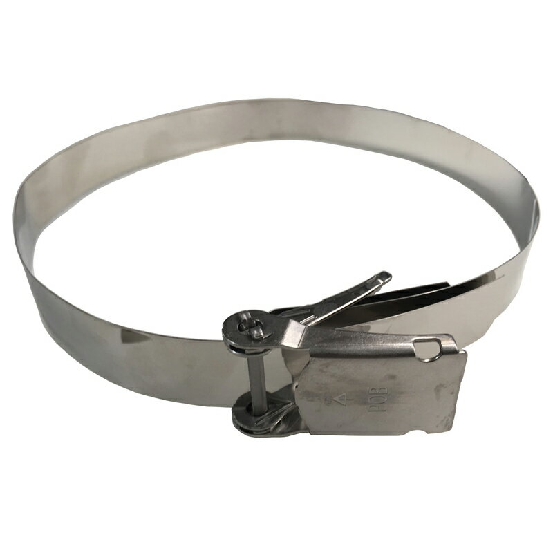 【 特 徴 】 ● 簡単、確実に固定できる、ラチェット式締付金具付きのステンレス製バンド ● ポールや柱に、ウォルボックスなどをガッチリと固定します。 【 仕 様 】 ■ バンド長さ：1200mm ■ バンド幅：20mm ■ 適合径：φ35...