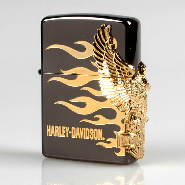HARLEY-DAVIDSON ZIPPO サイドメタル HDP-01 ハーレーダビッドソン 【商品番号】 HDP-01 【シリーズ】 ハーレーダビッドソン 【加工】 両面加工、ブラックイオン＋24Kゴールドメッキ＋ゴールドメタル 【サイズ...